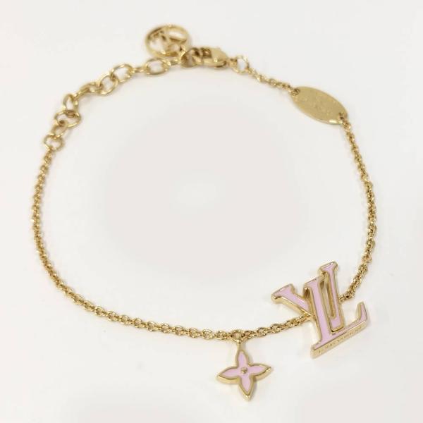 ◆商品ランク未使用に近い◆商品情報・カラー：ゴールド系 ピンク系・素材/ライン：メッキ・サイズ：全長 19.5(cm) (アジャスター3.5cm含む)トップ サイズ 約W1.0×H1.2(cm)※多少の誤差はご了承下さい製造番号：BY426...