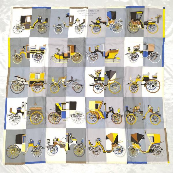 ◆商品ランク中古AB◆商品情報・カラー：マルチカラー・素材/ライン：シルク100％・サイズ：最大約 W89×H87(cm)◆付属品画像の通り◆状態折りシワやヨレ等見られますが、画像の通り、全体的に比較的キレイな中古ABランクの商品です。◆販...