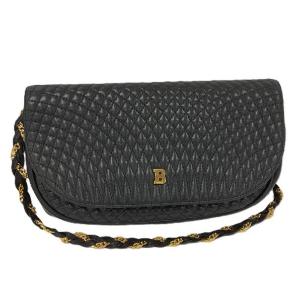 ◆商品ランク中古B◆商品情報・カラー：ブラック・素材/ライン：レザー・サイズ：最大約 W24×H14×D6(cm)・ショルダーの長さ：最大約112(cm)※多少の誤差はご了承下さい。・内側：オープンポケット×1　　　：ファスナーポケット×1...