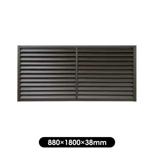 フェンス 外構 目隠し DIY 垣 アルミ枠 樹脂 ルーバー■タイプ 目隠しタイプ※設置場所や視線の角度によっては見える場合があります■サイズ 約：880×1800×38mm/横型ルーバー1枚あたりサイズ 約：67mm■ルーバー枚数12枚■...