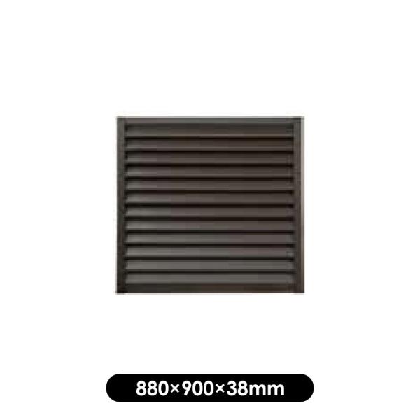 アルミルーバー アルミ ラティス 錆にくい ポスト ルーバー 防腐■タイプ 目隠しタイプ※設置場所や視線の角度によっては見える場合があります■サイズ 約：880×900×38mmルーバー1枚あたりサイズ 約：67mm■ルーバー枚数12枚■重...