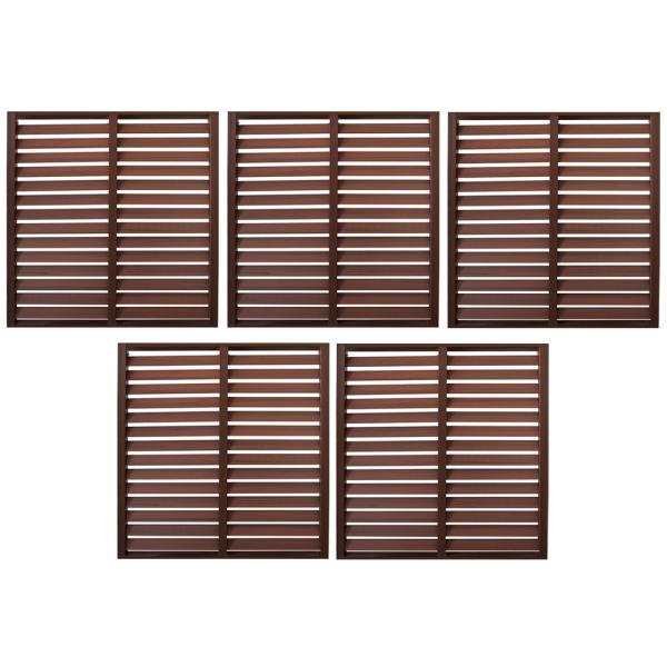 【発売日：2026年02月18日】☆旭興進の大人気レシナgラティスにルーバータイプが登場吸水率が極めて低いウッドプラスティックは、雨をはじき耐久性◎軽くて扱いやすく、木目仕上げでお庭の雰囲気を壊さず調和してくれます。防腐処理や塗装が必要無く...