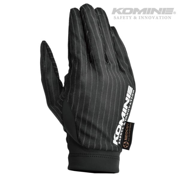 銅繊維の抗菌性と抗ウイルス性を活かしたネオコット生地を使用したインナーグローブ。着用したまま全ての指でスマートフォン操作が可能。不特定多数の人が触れるモノに囲まれた日常での使用にもおすすめ。