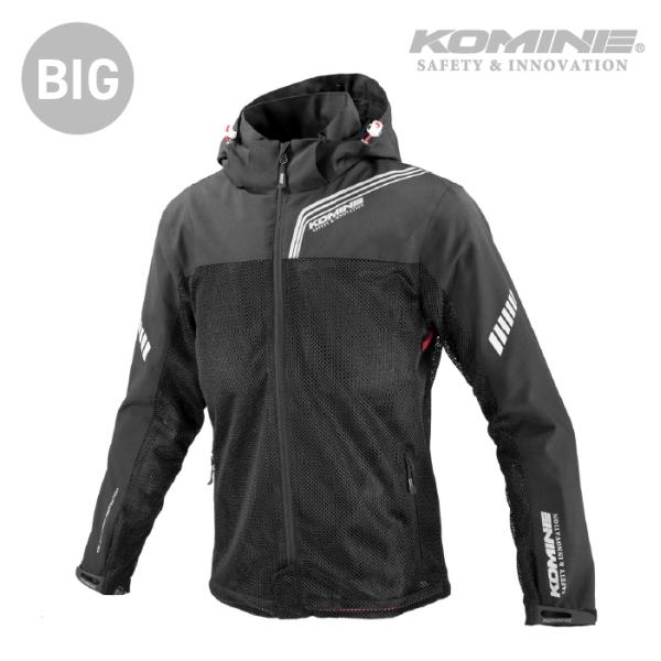 胸、肩、肘には通気性が高い薄型のCEレベル1のソフトプロテクター、背中にはハニカム仕様のEVAパッドを標準装備したフルプロテクション仕様。夜間被視認性を高めるリフレクターを効果的に配置。■サイズ：5XLB※ 画像はスタジオでストロボを使用し...