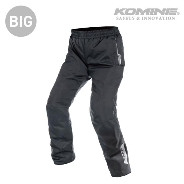 普段のズボンの上に履くだけで一気に防寒力と保護力がアップ。中綿を使用したオーバーパンツで軽くて暖かく、膝には薄型のCE規格レベル1ソフトプロテクターを装備。裏地はさらりとした素材で簡単に重ね履きが可能。■サイズ：5XLB/6XLB