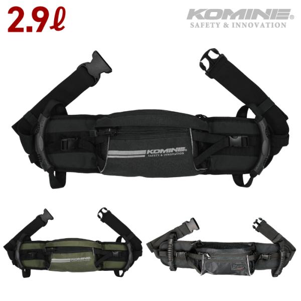 チケット等の収納に便利な中身の見えるメッシュポケット、夜間被視認性を確保するリフレクターを装備する使いやすいサイズのウエストバッグ。タンデム走行時にも安心なタンデムグリップ装備。■容量：2.9L■サイズ(mm)：W260×H130×D100...