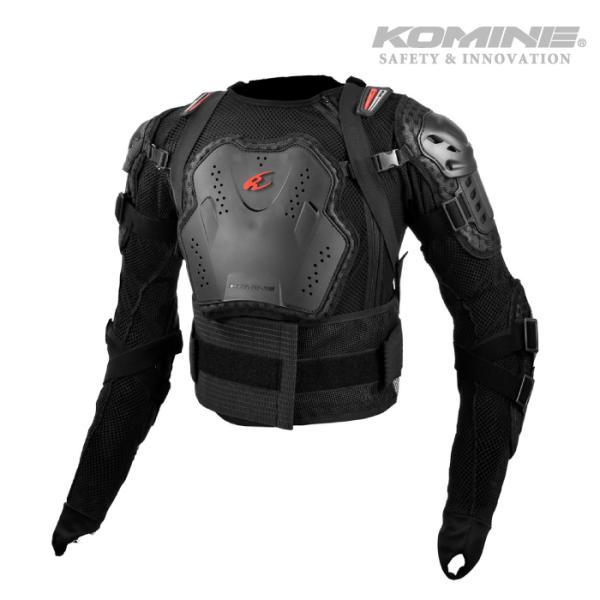 胸部保護オリジナルモールドを採用し、胸部への耐衝撃性を高めたボディプロテクトジャケットです。胸部を剛性の高い１枚式のプロテクターにすることで胸の中心に対する衝撃を緩和します。■サイズ：M/L/XL/2XL