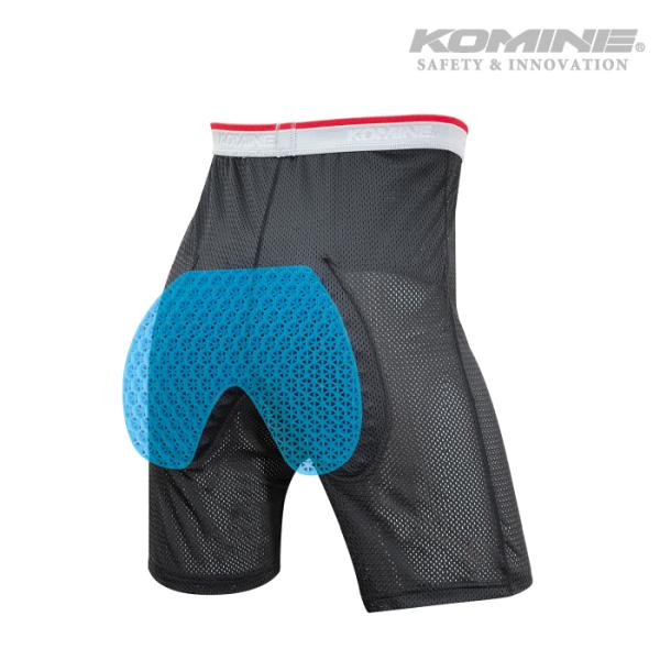 バイク乗車を科学したバイク専用ゲルクッションパンツ。バイク乗車時の座圧負荷箇所を研究し本当に必要な座骨・仙骨、内腿部の座圧分散の最小面積を追求したバイク専用の独自設計。■サイズ：S/M/L/XL/2XL