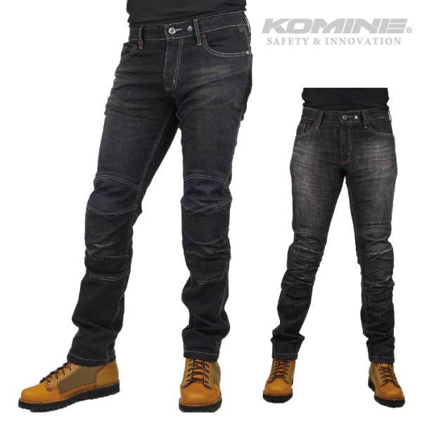 普段着同様に履くだけで手軽にプロテクターを装着できるストレッチスキニージーンズ。両膝にCE規格レベル2プロテクターを標準装備。プロテクターを着脱しやすい外入れ式を採用。また、別売りハードプロテクターに換装も可能。裾裏のリフレクターはロールア...