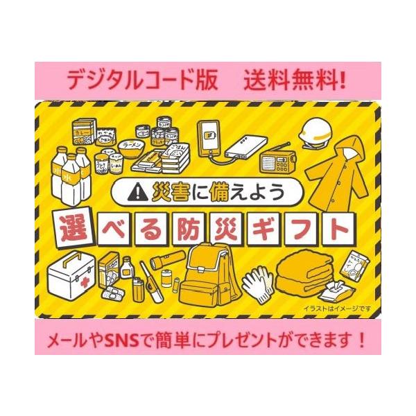 クレジット・PayPay残高払い不可【商品名】伊藤忠食品選べるギフトカード　選べる防災ギフトカード5000円（デジタルコード販売）※コード通知のみ　送料無料【有効期限】出荷日より6ヶ月【商品詳細】　　※商品選択から注文まですべてオンラインで...