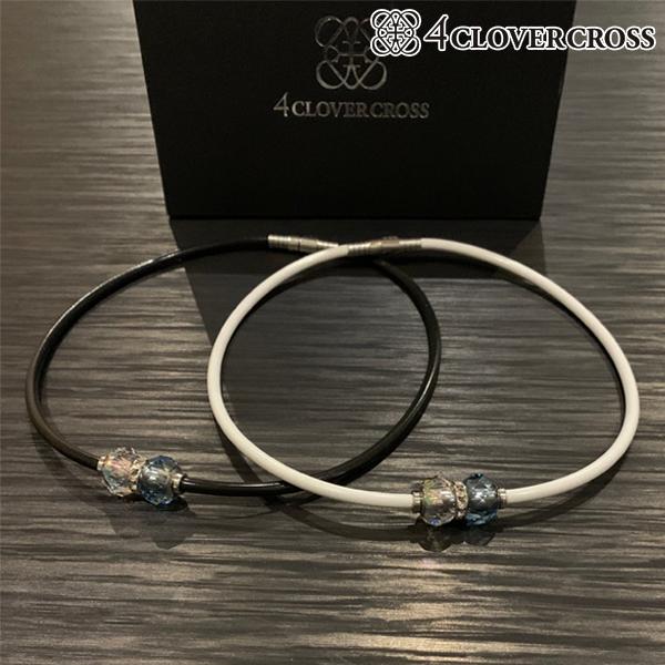 4クローバークロス ネックレス アクアマリンモデル スポーツネックレス 4clovercross 天然ミネラル鉱石 自然療法 軽量 ペンダント クリスタルモデル ゴルフ 25ET●磁気ネックレスでは効果が得られ無かった方にオススメ・自然療法...