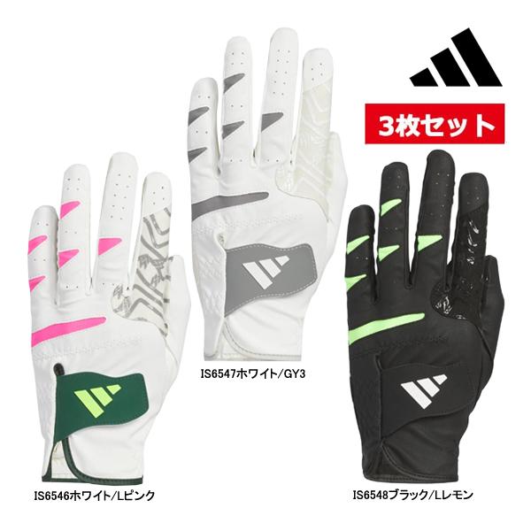 【発売日：2024年09月30日】[3枚セット]アディダス JTY37 メンズ コードカオス 24 グローブ CODECHAOS GLOVE adidas golf”高グリップで強く握れる。”　さらに進化を遂げたコードカオスグローブ。最大の...