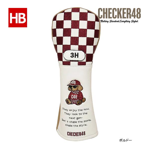 チェッカーフォーティエイト ゴルフ ハイブリッド ヘッドカバー Checker48 GOLF HYBRID COVER HC HB UT ユーティリティ ラウンド チェッカー 刺繍 撥水 2026 春 夏 メンズ 男性用 Men's レディ...