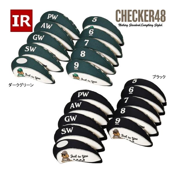 チェッカーフォーティエイト ゴルフ アイアン カバー Checker48 GOLF IRON COVER HC IR 5〜SW＋予備 10個セット ラウンド ヘッドカバー チェッカー  2026 春 夏 メンズ 男性用 Men's レディー...