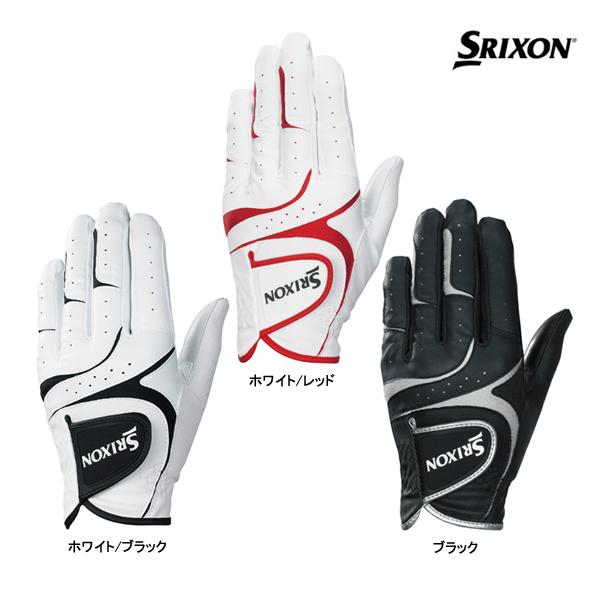 スリクソン ゴルフ メンズ グローブ GGG-S031 片手 左手 右利き SRIXON DUNLOP ダンロップ 21 22 23 24 25 26cm ホワイト レッド ブラック雨と汗に強い！！通気性と透湿性に優れた快適性重視モデル。【...