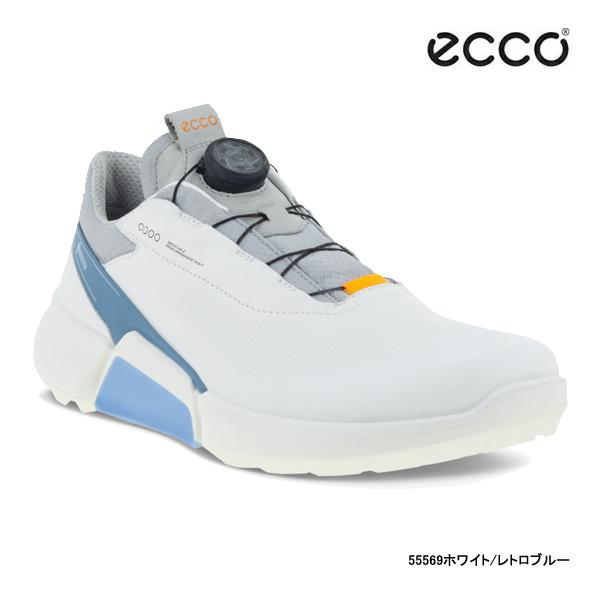 エコー 108504-55569 メンズ ゴルフシューズ バイオム・ハイブリッド・フォー・ボア (ホワイト/レトロブルー) ecco BIOM HYBRID 4 BOA【サイズ】40(25.0cm)〜44(27.5cm)【素材】アッパー素材...