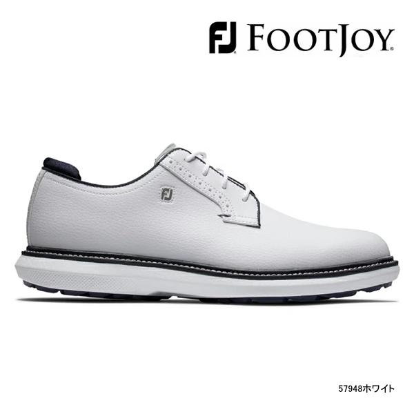 フットジョイ ゴルフシューズ メンズ 57948 ホワイト 26年継続モデル MEN'S FJ トラディションズ スパイクレス 横幅(ウィズ)W 軽量 防水 FOOTJOY 26ETファッショナブル&amp;機能兼備のクラシックスパイクレス...