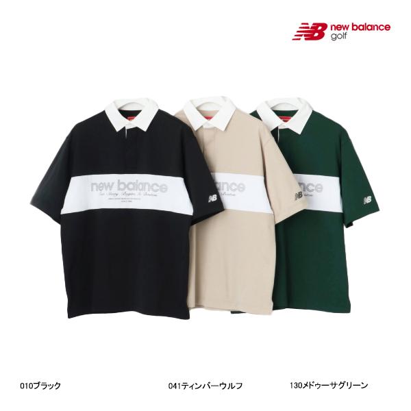 【発売日：2026年05月31日】ニューバランス ゴルフ メンズ ウェア ラガーシャツ 26年春夏ウエア 新作 012-6166009 半袖 new balance GOLF NB 衿付 トップス カットソー 接触冷感 H/SLEEVE R...