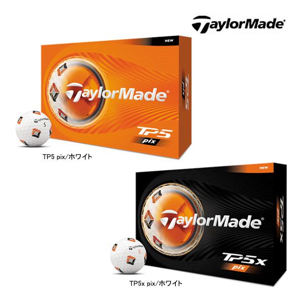 【発売日：2026年02月13日】テーラーメイド ゴルフ 2026年モデル 新作 TP5 pix/TP5x pix 1ダース 12球 ゴルフボール ティーピーファイブpix/エックスpix 飛距離 TaylorMade GOLF ●特許出願...