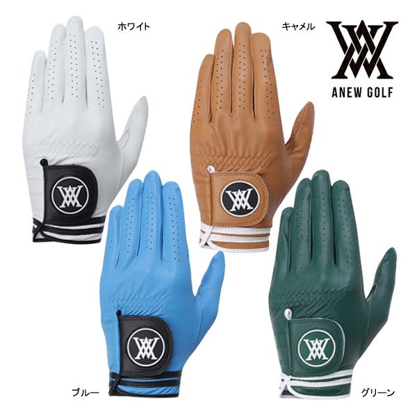 アニューゴルフ AGEUMGV01 メンズツーライングローブ(左手) ANEW GOLF (M) TWO LINE GLOVE■サイズ【22】横8.4cm　縦21cm【23】横9cm　 縦21.3cm【24】横9.3cm　縦21.8cm【2...