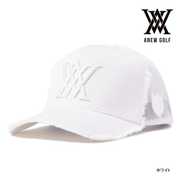 アニュー ゴルフ キャップ AGFUUCP91 ダメージ YOSHINORI KOTAKE DESIGN コラボ ANEW GOLF CAP 帽子 綿 フリー ダメージ加工 ヨシノリ コタケ 444 通気性 UNISEX DAMAGE CA...