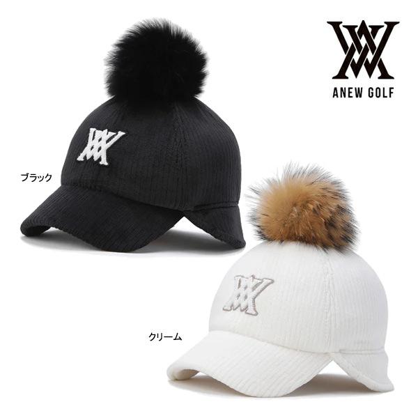 アニュー ゴルフ レディース キャップ AGFWWCP06 ウィメンズ ショートイヤーフラップ ANEW GOLF ラウンド 冬 防寒 ウィンターボール イヤーフラップ 韓国 WOMEN SHORT EARFLAP CAP レディース ウィ...
