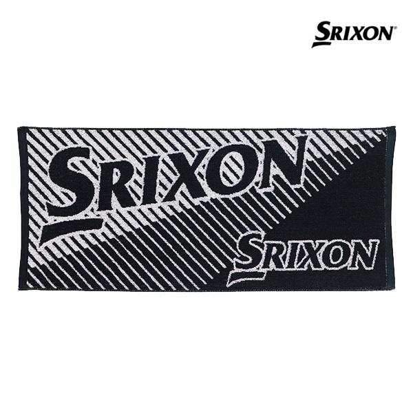 スリクソン ゴルフ フェイスタオル GGF-15346 SRIXON GOLF DUNLOP ダンロップ ラウンド 国産 柔らか タオル ブラック ジャカード 綿100％ メンズ 男性用 Men's　レディース ウィメンズ 女性用 Lady...