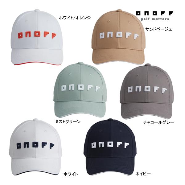 オノフ ゴルフ キャップ YOK0125 ONOFF GOLF Cap 帽子 ヘッドウエア 綿 ロゴ ベーシック クラシック フリーサイズ 通年 吸汗速乾 スポーツ 日常 2025 ゴルフ メンズ 男性用 Men's レディース ウィメンズ...
