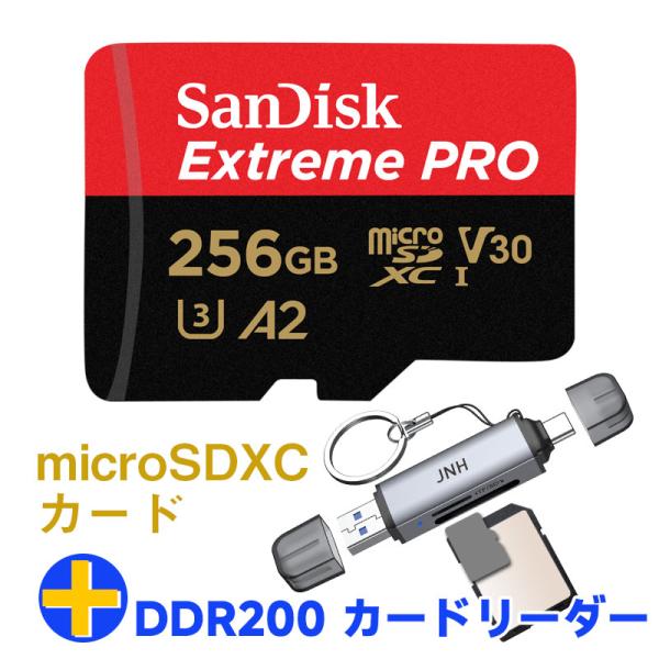 microsdカード スマホ用 デジカメ タブレット マイクロSDカード microSDカード MicroSDメモリーカード：* Sandisk microSDXC 256GB EXTREME PRO UHS-I V30 U3 4K対応 *...