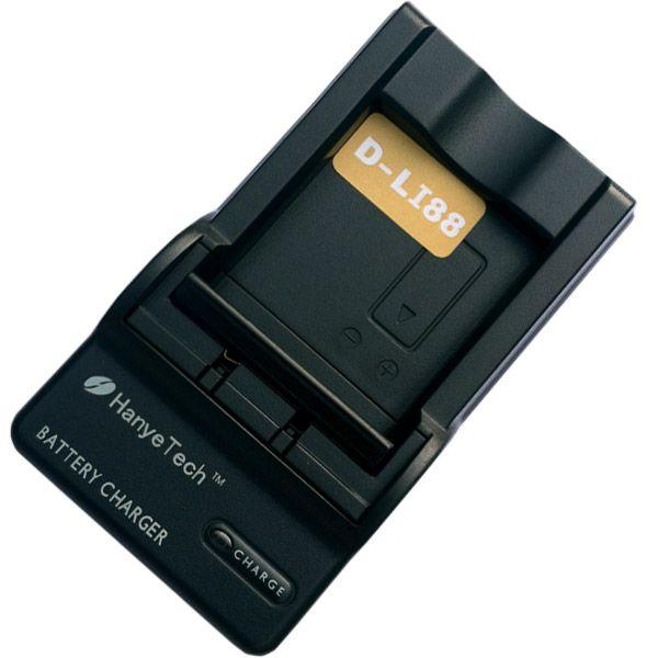 HanyeTech 製 PENTAX D-LI88 用互換充電器新品、環境負荷軽減した簡易包装品、化粧箱（外箱）がなし安心の3ヶ月保証！！適用バッテリー：PENTAX D-LI88 