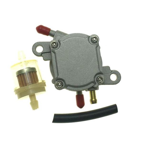 バイク用の 汎用 フューエルポンプ 燃料フィルター ホース ３点セット！エンジンのかかりが悪い、走行中にエンジンの息継ぎ、走行中にエンジンが停止するなどのトラブルに。加速不良、ドンつきなどのエンジンに不調を感じられた場合、フューエルポンプの...