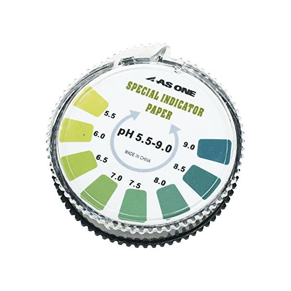 pH測定領域 : 5.5~ 9.0-/-/1-1254-05・Style:pH測定領域 : 5.5~ 9.0・パッケージ個数:1・pH測定領域:5.5~ 9.0・タイプ:ロール・入数:1巻・サイズ:7mm×5m・備考:カッティングエッジ付き