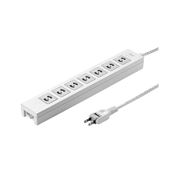 -/5m/TAP-F27-5Z・Size:5m・パッケージ個数:1・【定格容量】:15A・125V(1500Wまで)・【プラグ】:2P(絶縁キャップ付きスイングプラグ)・【コード長】:5m・【付属品】:ネームタグ(7枚)、抜け止め専用コンセ...