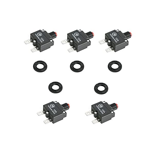 Red/10A/-・Size:10AColor:Red・電気パラメータ: 125/250V AC 32V DC; 電力定格: 10A(アンペア)。・家庭用、商用、産業用電化製品、輸送、船舶、電気通信、電源タップ、オーディオビジュアル、医療、...