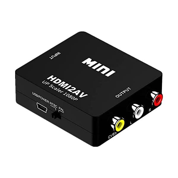 ブラック/Medium/hdmi 三色端子 変換・パッケージ個数:1・?『 SZJUNXIAO HDMI to AV コンバーター 』 HDMIの音声信号はアナログ音声（RCAステレオ）より出力します。※逆方向(AV to HDMI)にはご...