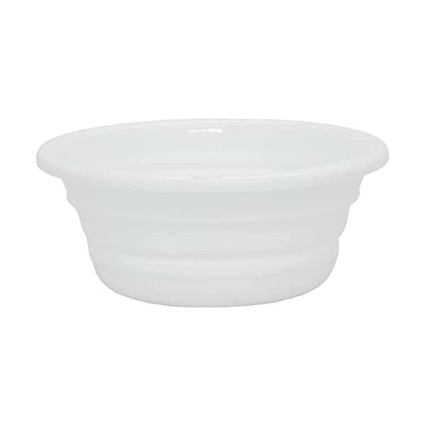 洗面器(小)ホワイト/洗面器(小)/AZ-5604・Color:ホワイトPatternName:洗面器(小)・パッケージ個数:1・製品サイズ:(約)使用時/外径25.5×高さ11cm、収納時/外径25.5×高さ4.5cm・製品重量:(約)0...