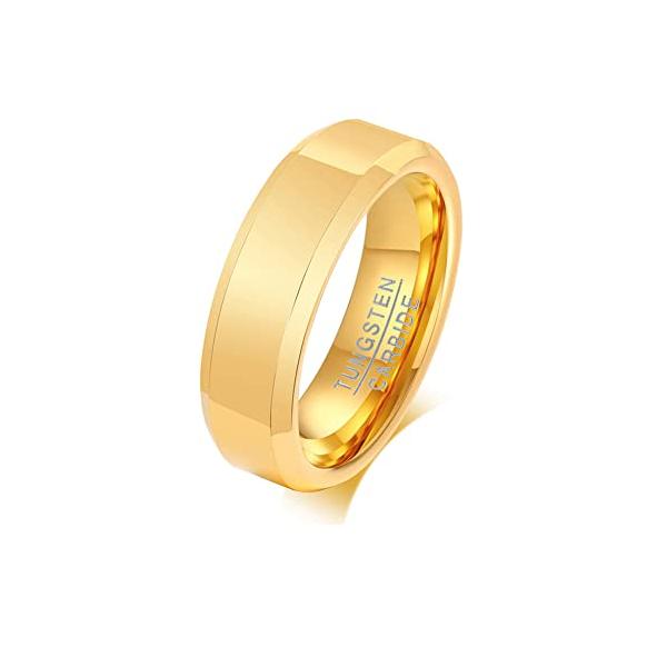リングゴールド/-/-・Color:ゴールドRingSize:19・【幅6mmタングステン指輪】本製品は非常にシンプル、古典的でエレガントな男性と女性の結婚指輪やギフト等にも最適です。主張しすぎずさりげないお洒落を楽しみたい方にぴったりです...