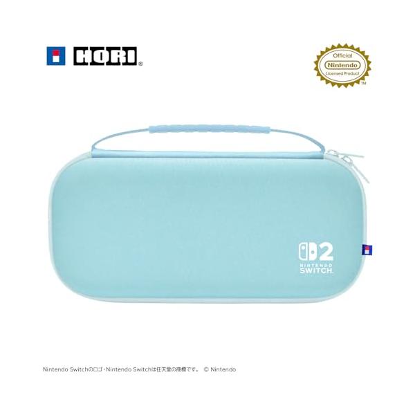 Nintendo Switch2専用 本体収納ポーチパステルブルー/約29.5cm × 14cm × 3.5cm/NSX-078・Color:パステルブルー・パッケージ個数:1・Nintendo Switch 2 とゲームカードを収納できる...