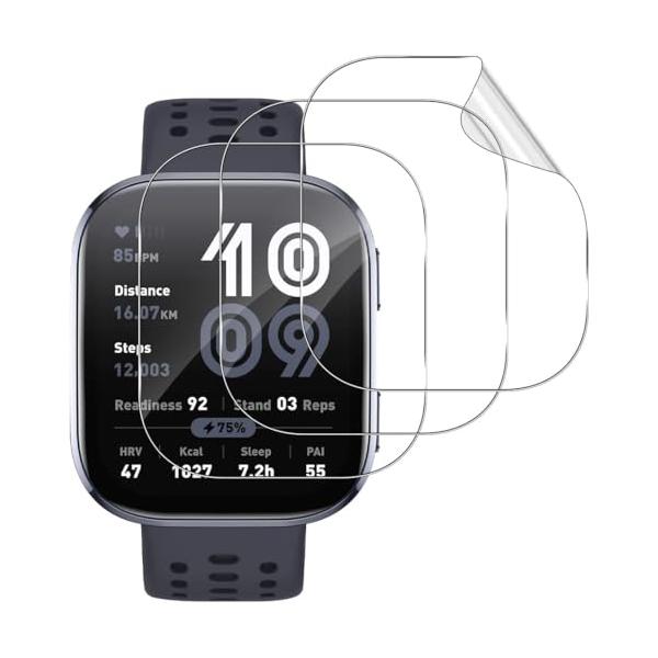 -/Amazfit Active Max/-・Size:Amazfit Active Max・【対応機種】Amazfit Active Max 専用液晶画面保護ガラスフィルム。・【材質】TPUフィルムはTPUウレタンフィルムと高い透過率のP...
