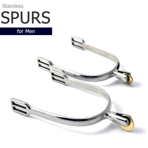 ピン先に丸いリングが付いた男性サイズの拍車セットです（サイズが合えば女性でも着用可能です）。ピンの長さは3cm、リングの直径は2cm。ステンレス製で錆びずに長持ちします。材質：ステンレス重さ：250グラム程度※拍車ベルトは付属していません。...