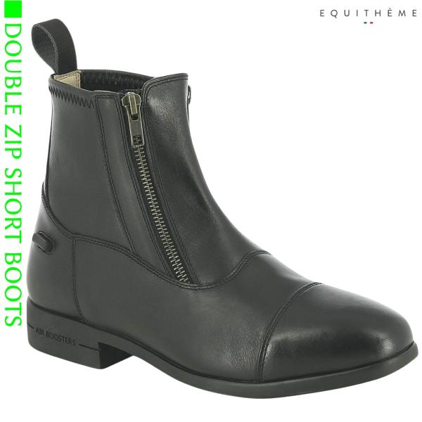 快適で着脱もカンタンなバリューな本革ブーツ。フロントにジップを２ヶ所あしらうことでブーツの履きやすさと脱ぎやすさが向上。クッションのよいインソールで疲れにくい設計も魅力です♪■ブランドEQUITHEME（エクイテーマ）■対象メンズ／レディー...