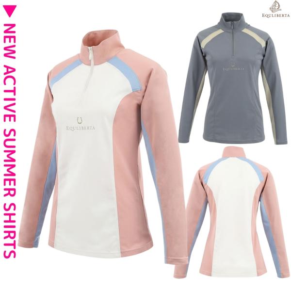 進化した接触冷感素材とサイドメッシュ構造により、圧倒的な涼しさを実現。立体裁断のストレッチ性能と、切り替えのラインが際立つ洗練されたデザインが、美しさと動きやすさを両立。■ブランドEQULIBERTA（エクリベルタ）■対象レディース■素材素...