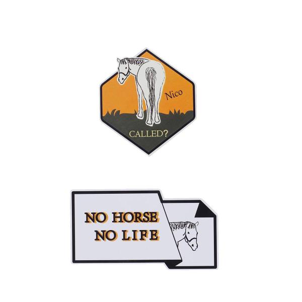 馬好きな方へのプレゼントにもオススメ。グルーミングボックスやステーショナリーに貼ってカスタマイズが楽しめる。ビビッドなオレンジ×振り返る馬「Nico」のスタイリッシュなステッカー■ブランドNico（ニコ）分類タグ:  【書籍・雑貨など】  ...