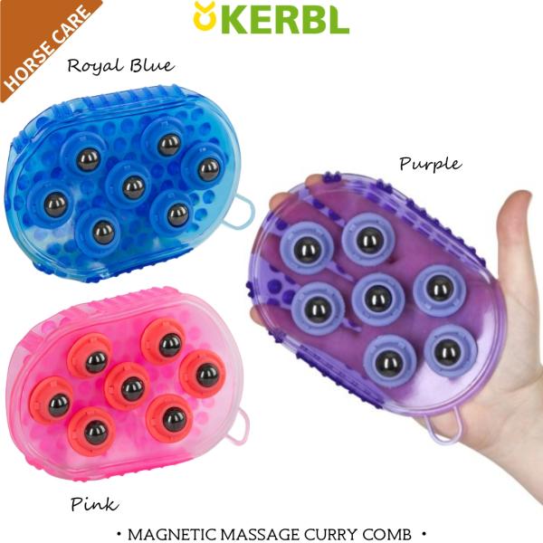 使いやすくて機能的なダブルフェイスのグルーミングゴムブラシは愛馬のマッサージにぴったり。回転する磁気ボールの面とシリコン突起の面を持ち、馬体の筋肉をほぐしてくれます。■ブランドKERBL（ケーベル）分類タグ:  【各種馬具】  【手入れ道具...