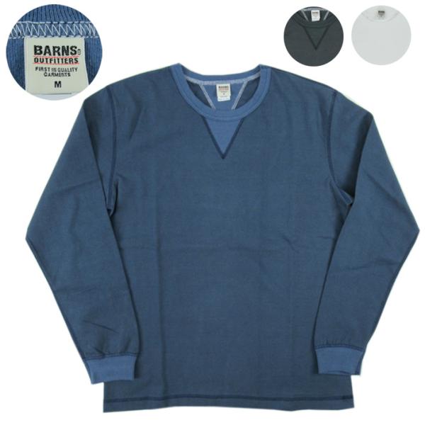 BARNS バーンズ COZEN ガゼット ロングスリーブTシャツ 長袖 BR-3043両VガゼットのロンTです。本来ならばビンテージトレーナーのディテールである、「両Vガゼット」を敢えてカットソーの生地で表現することでクラシカルな一枚に仕...