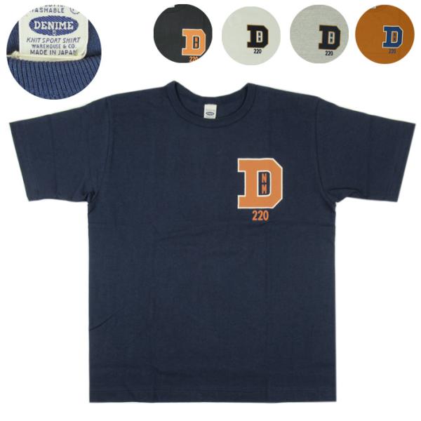 DENIME ドゥニーム Tシャツ Lot 271 クルーネックT DNM CrewDENIMEのクルーネックTシャツです。シンプルなロゴプリントがさりげなくかっこいいです。素材 綿100％ 日本製カラー ・BLACK ・OFF HEATH...