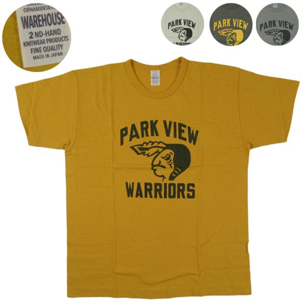 WAREHOUSE ウエアハウス Lot.4064 Tシャツ PARK VIEWNON WASHである4601シリーズとは対照的に、中古感を徹底的に再現したセコハンシリーズのＴシャツとして生まれた4064モデルです。 適度に緩んだネックライ...