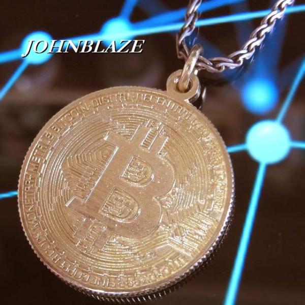 ブラス製 ペンダントトップ/チャーム/ストップビットコインイメージモチーフ【サイズ】直径約31mm　厚み約2mm※バチカン含まず多少の誤差はご了承下さい。【重 量】約12ｇ多少の誤差はご了承下さい。【材 質】Brass 真鍮製【注意事項】本...