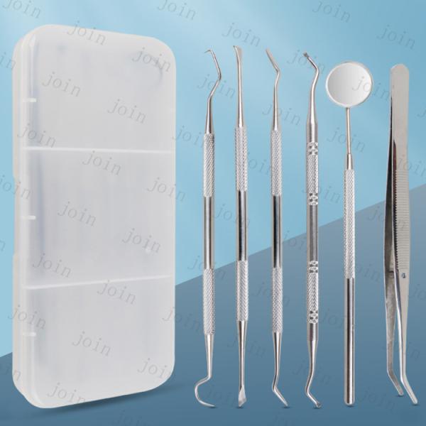 ★ご覧頂き有難うございます。■【商品説明】●自宅用 本格デンタルツール6点セット。●ステンレス製歯用ツール、初心者向けセット。●食べかす、歯石、歯垢、虫歯、色素沈着に。本格的な口内ケアを!!■【セット内容】●鎌型ツール×3 歯間の歯垢や歯石...