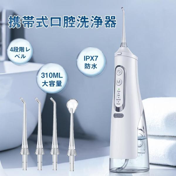 【基本仕様】 ◎充電モード：usb充電式 ◎充電時間：約2時間 ◎バッテリー容量：1500mAh ◎モード：4種類 ◎振動周波数：1400-1800回/分 ◎タンク容量：310ML ◎付属品：本体、ノズル*4、専用充電ケーブル、取扱説明書 ...